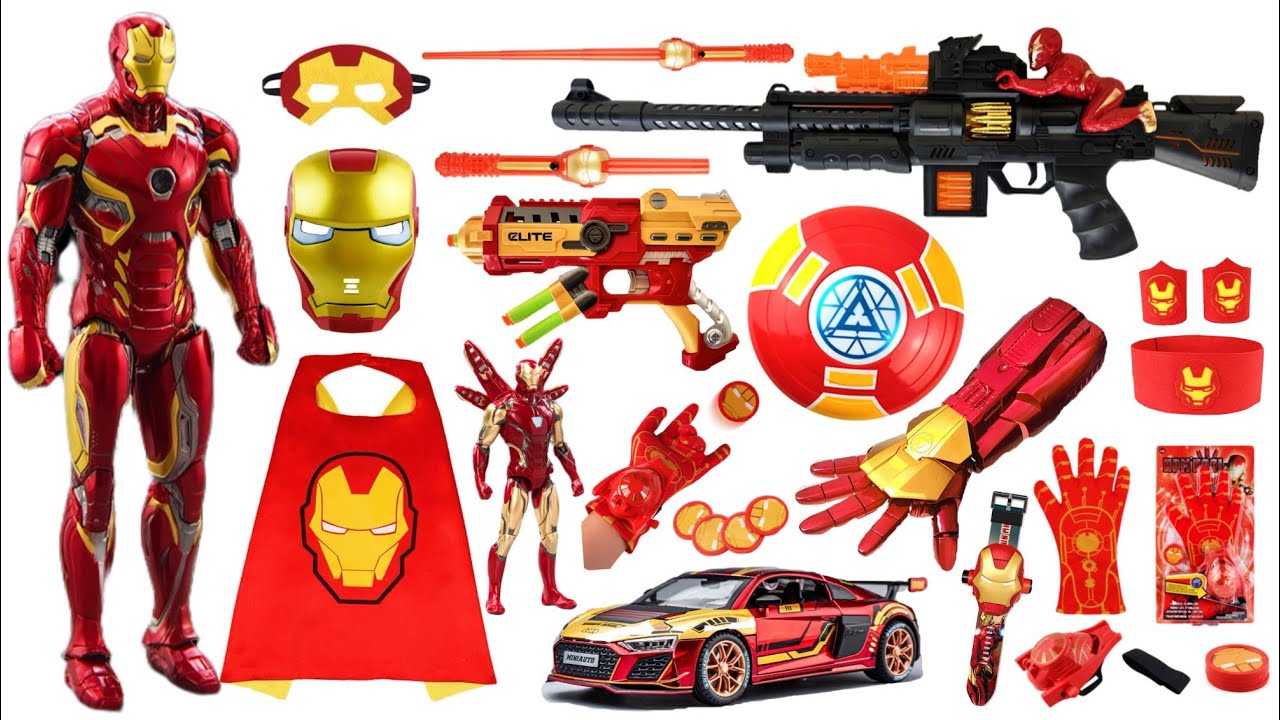 Iron Man Toys Collection Unboxing Review-Action figures，Cloak，Mask ...