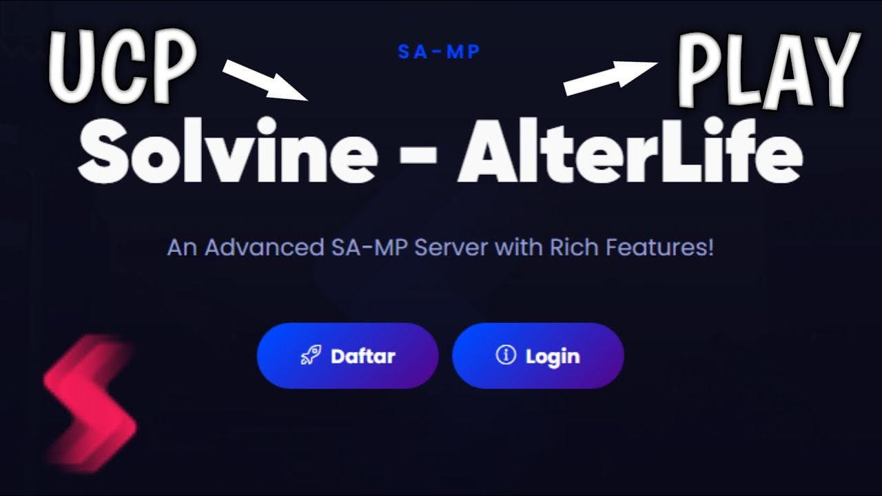 CARA MEMBUAT AKUN UCP DI SERVER SOLVINE ALTERLIFE !! GTA SAMP ROLEPLAY ...