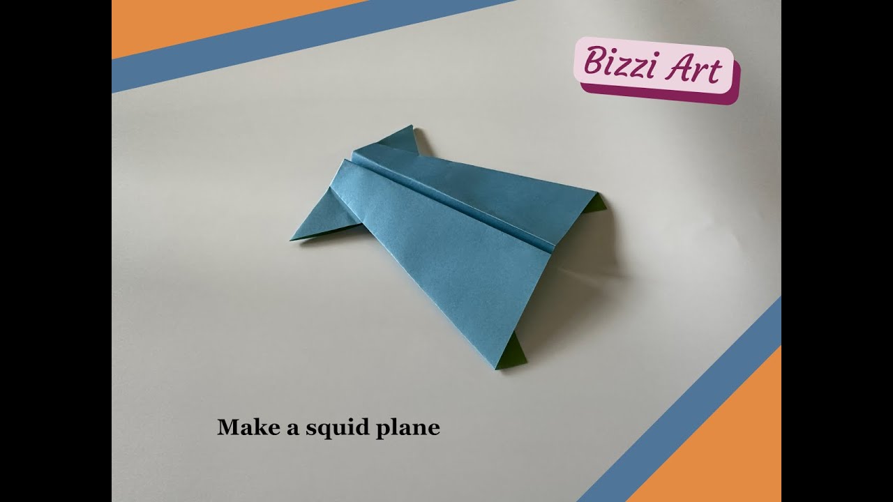 Make a squid plane | Art and Craft with Origami Paper | BizziArt - YouTube