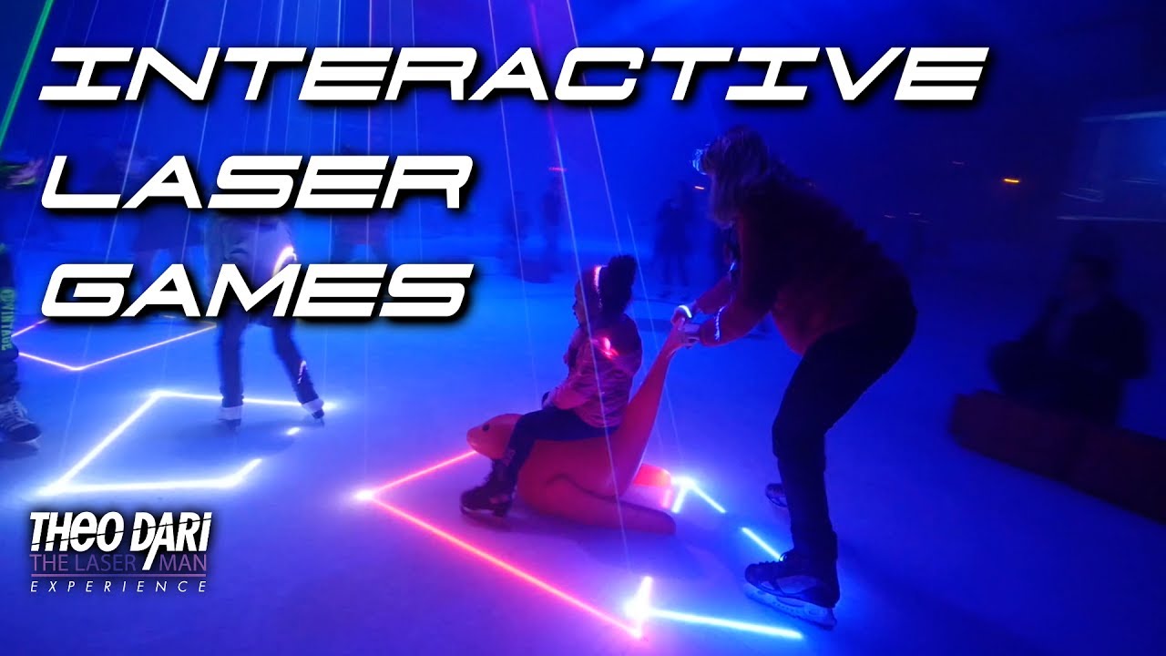 Interactive Laser Games On Ice - YouTube