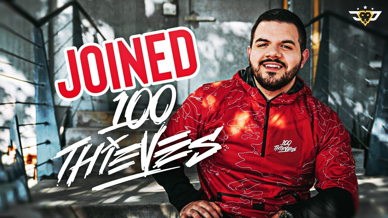 COURAGE JOINS 100 THIEVES!!! LIVE REACTION!!! - YouTube