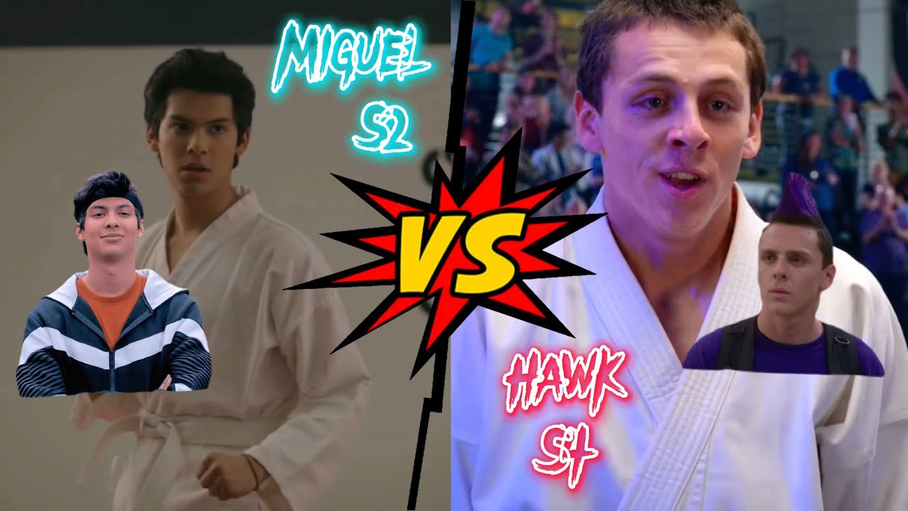 Miguel S2 Vs Hawk S4 Cobra Kai ending the debate - YouTube