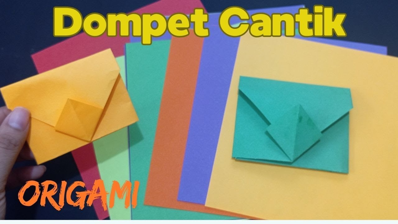 Cara Mudah Membuat Dompet Cantik || Origami Tutorial - YouTube