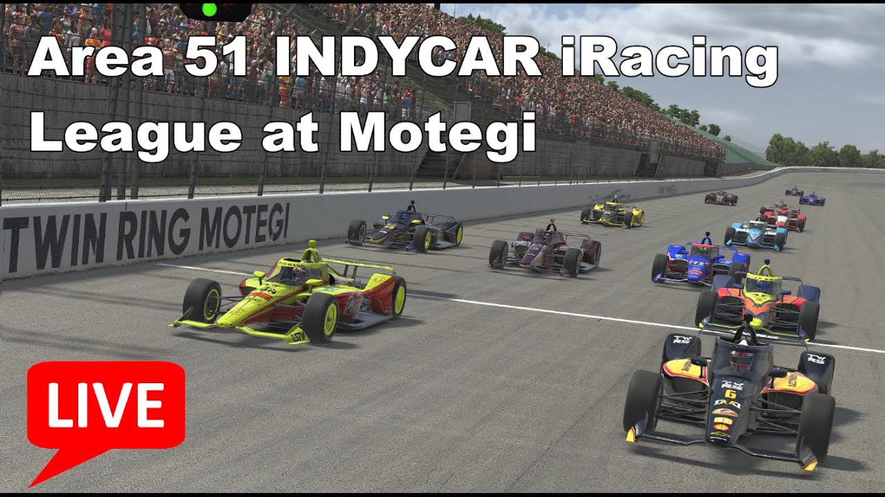 iRacing Area 51 Indycar League at Motegi. First race of the new season ...