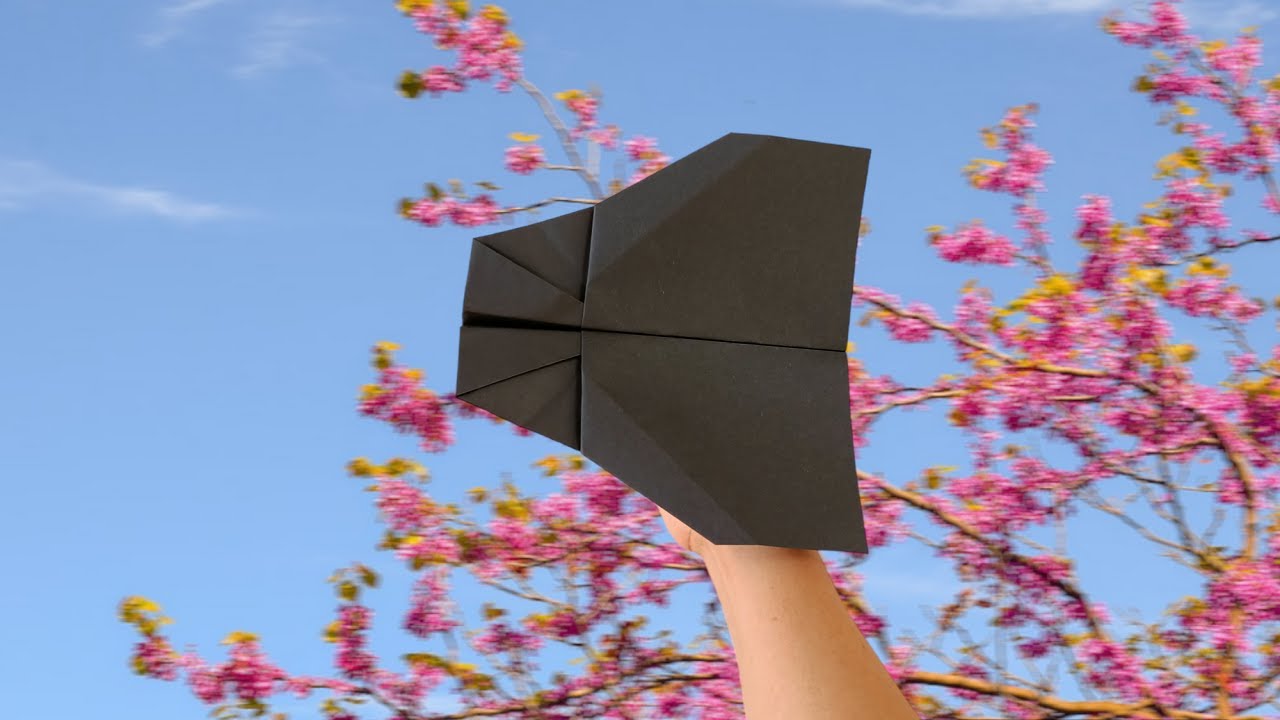 How to make a easy fighter jet paper airplane - YouTube