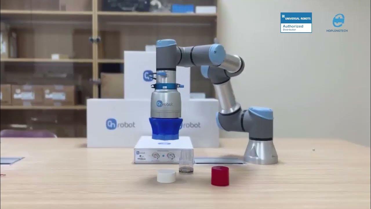 Cobot UR3e kết hợp cùng OnRobot Soft Gripper | HopLongTechnology - YouTube