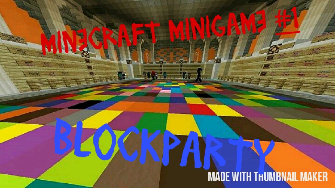 Minecraft Mini Game: Blockparty #1 - YouTube