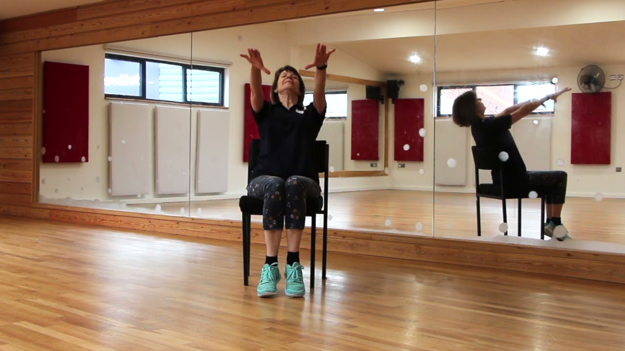 Sitting dance. Bouncy and stimulating to perk you up. - YouTube
