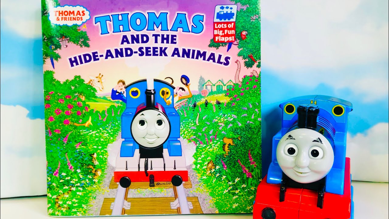THOMAS THE TRAIN Hide and Seek Zoo Animals Lift The Flaps Book Reading ...