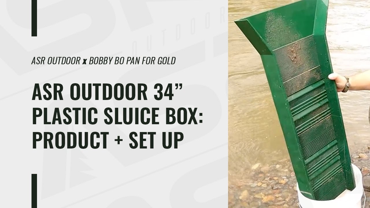 ASR Outdoor 34" Plastic Sluice Box Set Up & Product Features - YouTube
