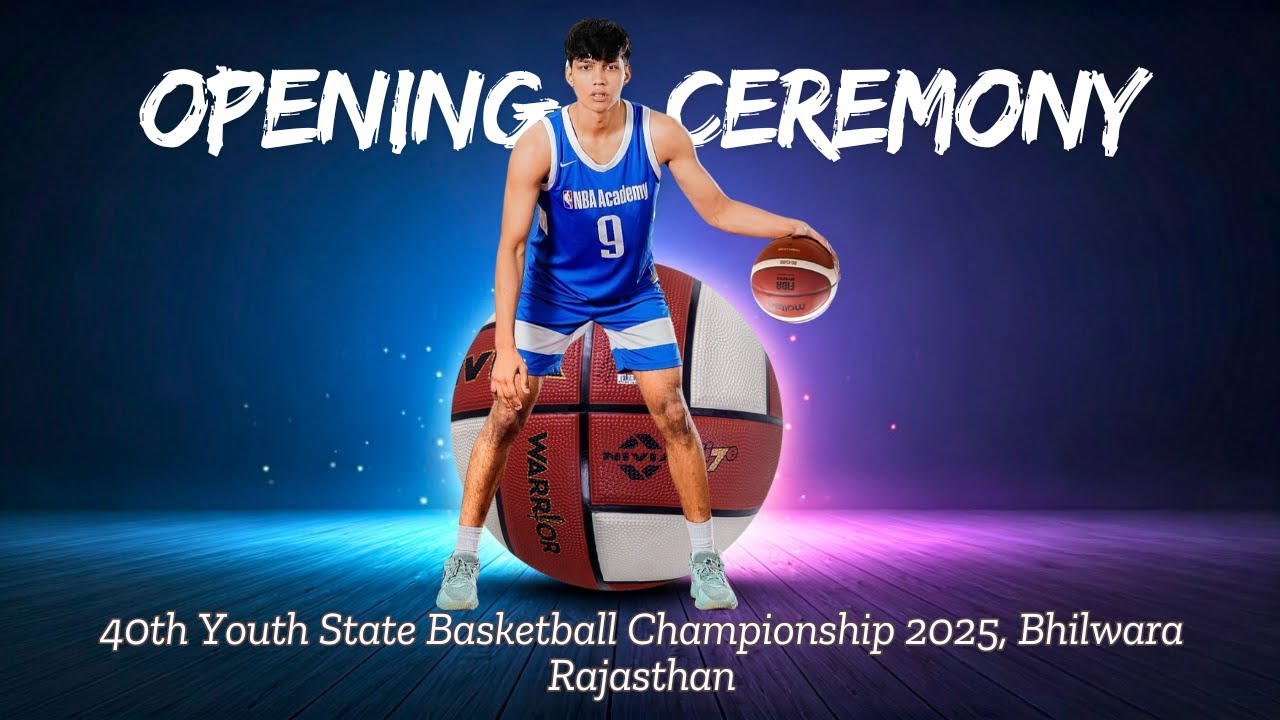 LIVE 🔴 | OPENING CEREMONY | 40th Rajasthan Youth State Basketball ...