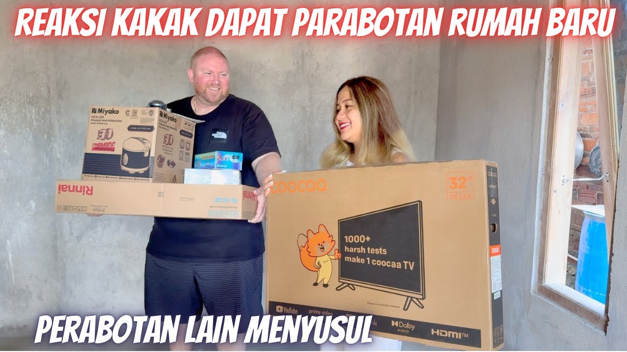 REAKSI KAKAK DAPAT PERABOTAN RUMAH BARU - YouTube