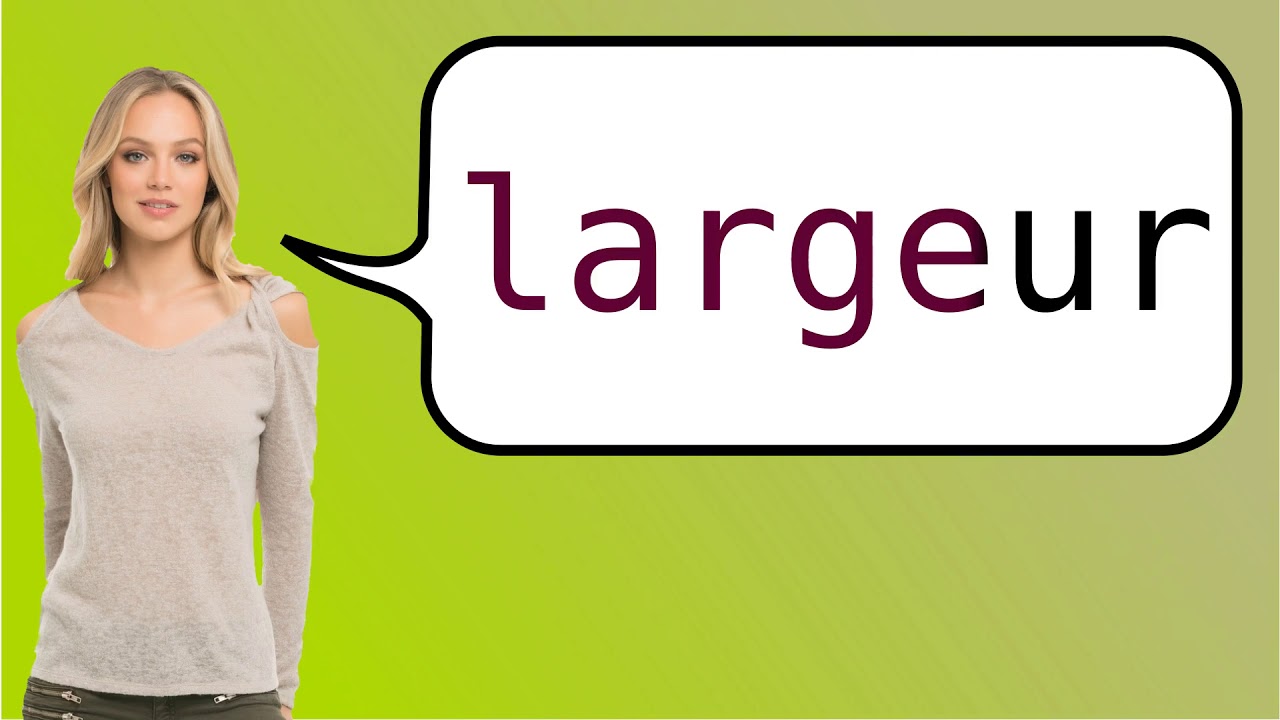 How to say 'length' in French? - YouTube