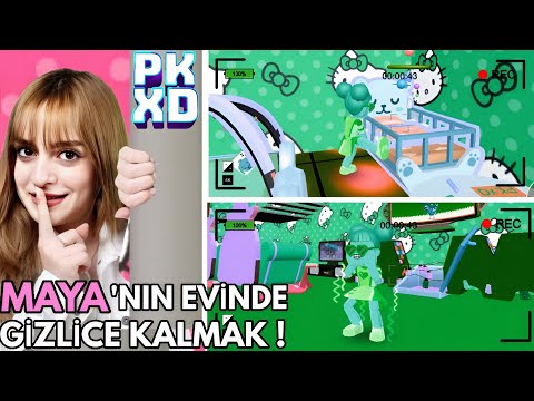 PK XD MAYA'NIN EVİNDE GİZLİCE KALIP KORKUTTUM ?! (Ağladı) | ÖZGÜŞ TV