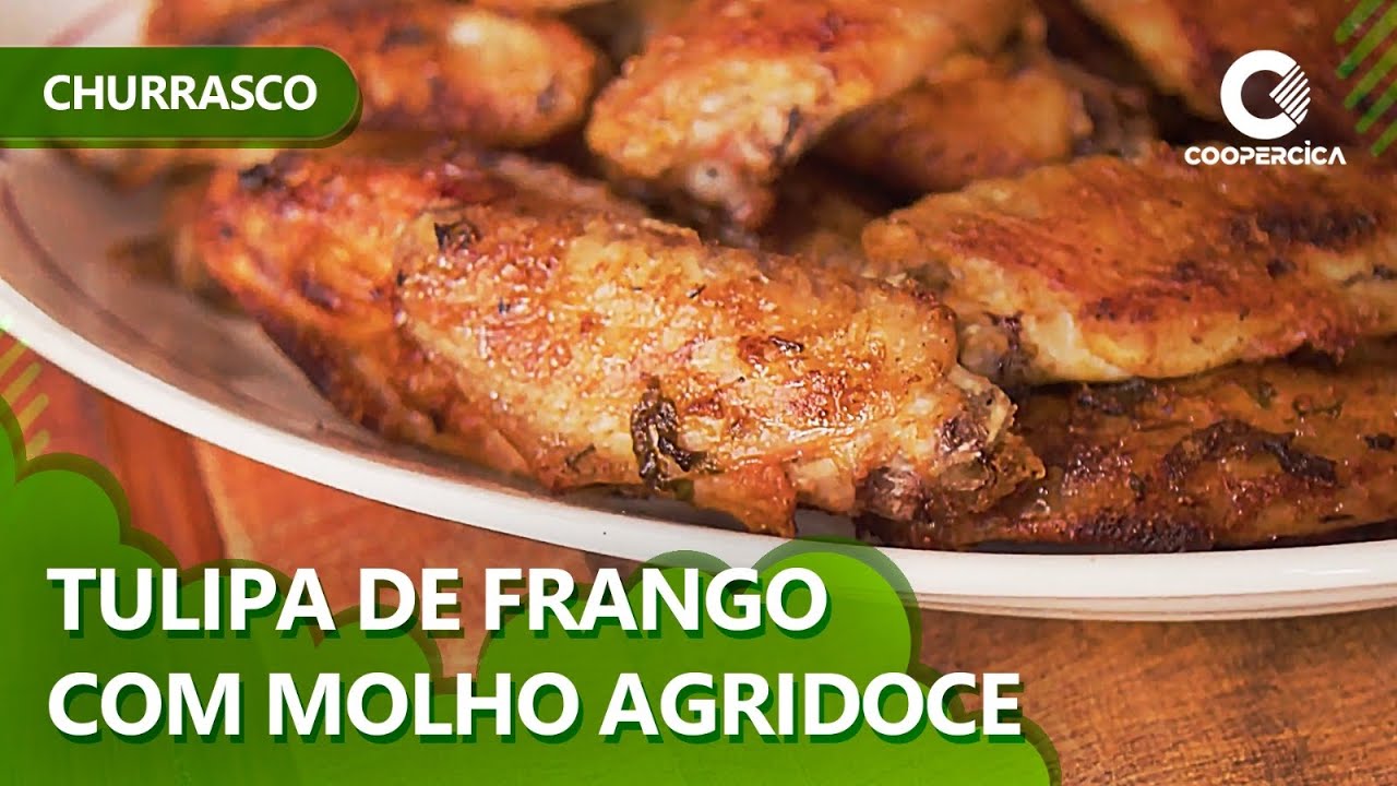 Tulipa de Frango Asa com Molho Agridoce - YouTube