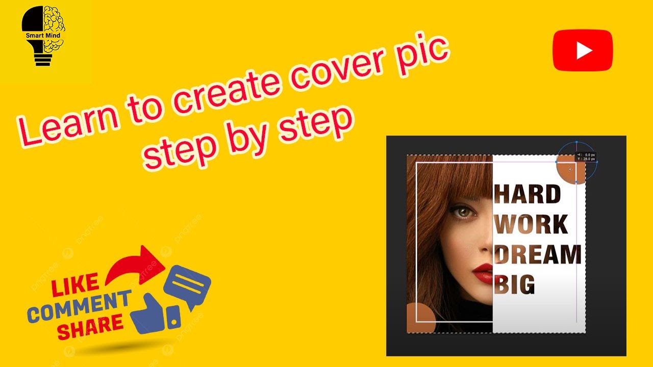 Design cover pic in adobe photoshop || full video step by step - YouTube