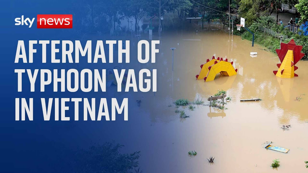 Aftermath of Typhoon Yagi flooding in Vietnam which killed at least 226 ...