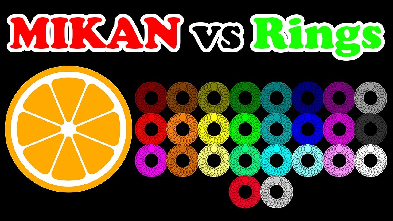 Don't Touch The Mikan - Rings Survival Race in Algodoo - YouTube