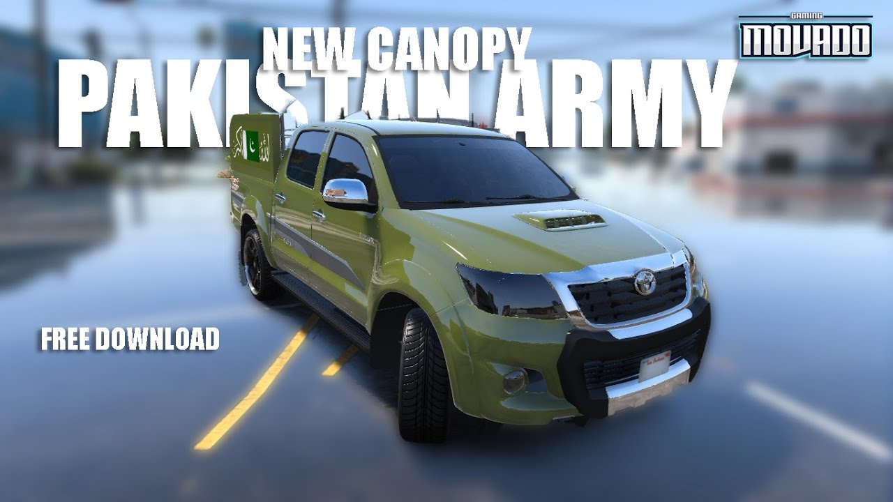 Toyota Hilux Vigo 2012(Pak Army) | Gta v| Movado Gaming - YouTube