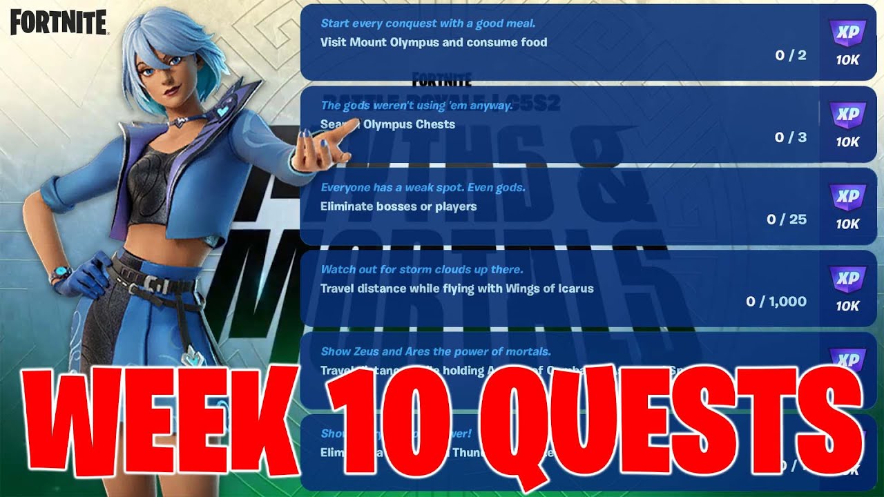 *ALL* Fortnite Week 10 Challenges (Full Guide) - YouTube
