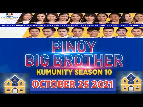 PBB CELEBRITY S10 ! OCTOBER 25 2021 FULL EPISODE | PART 1 - YouTube