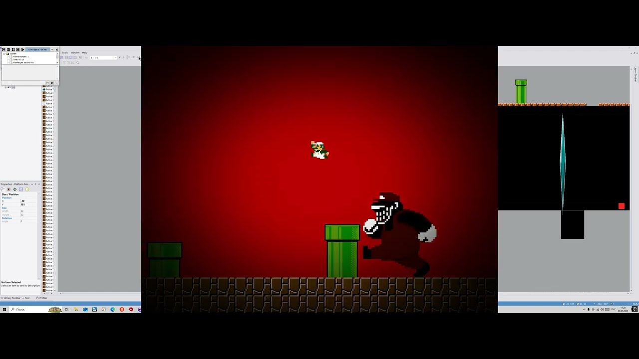 Mario '85 Untitled Demo 2 chase section - YouTube