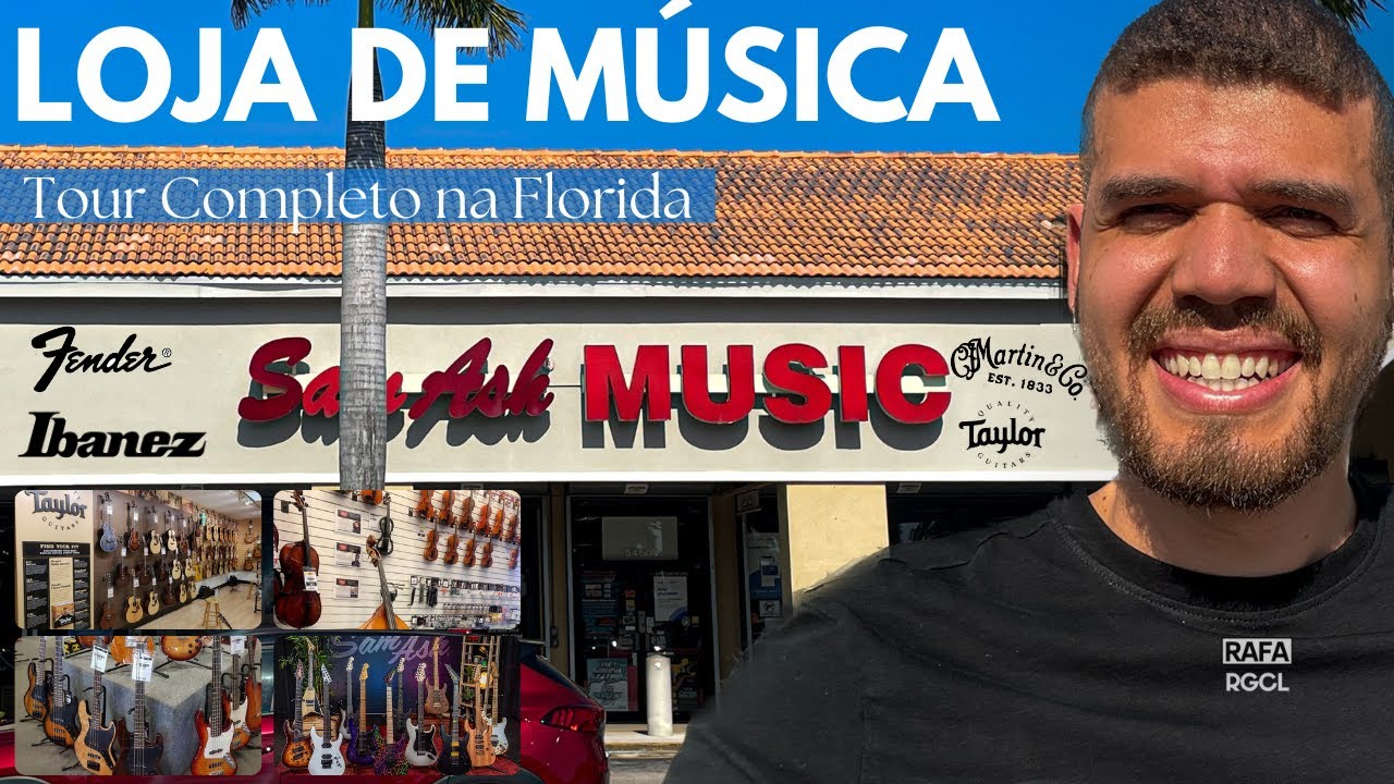 SAM ASH com mais variedade que a GUITAR CENTER 👀| Tour + Guitar Test ...