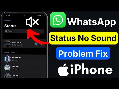 No Sound Fix | WhatsApp Status Sound Not Working | iPhone Audio Problem