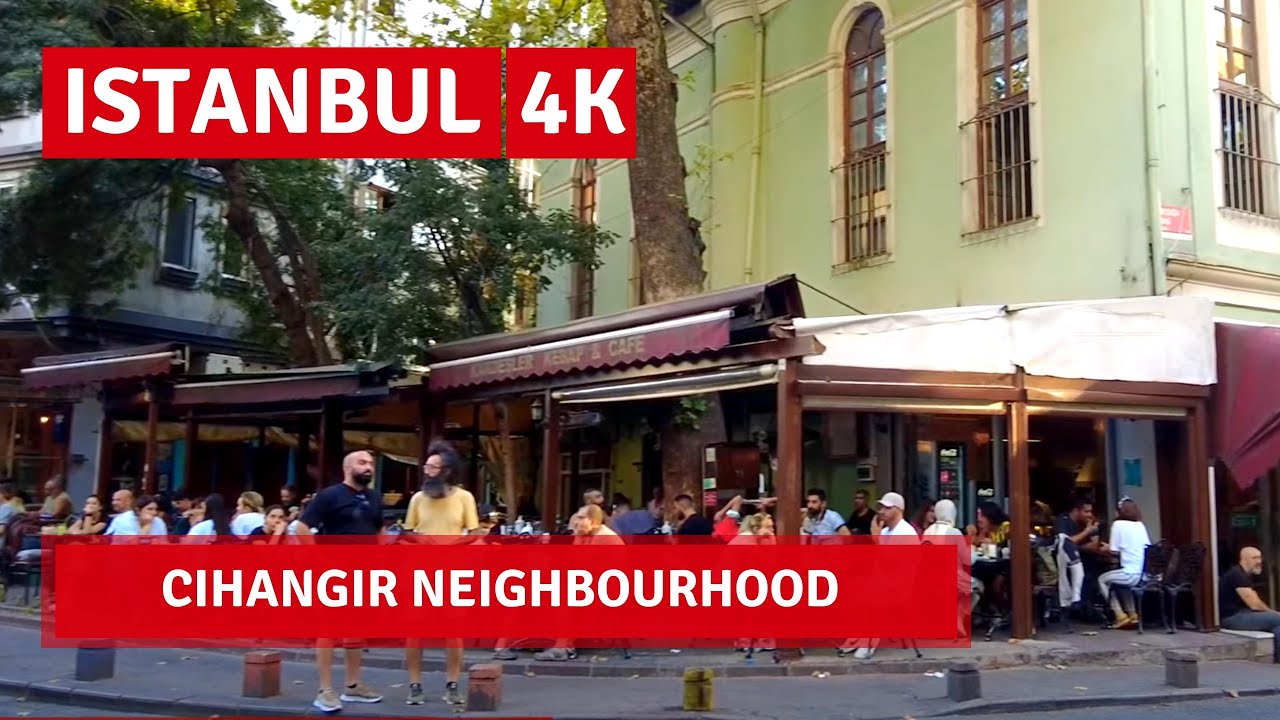 Istanbul City 2021 Cihangir Neighbourhood Walking Tour 30August |4k UHD ...