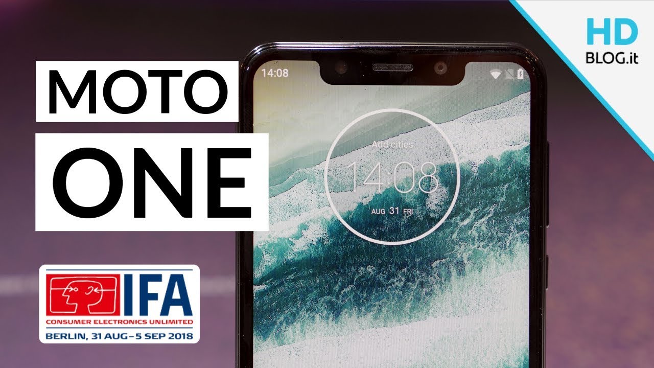 MOTOROLA MOTO ONE con Android One e DUAL-CAM - YouTube