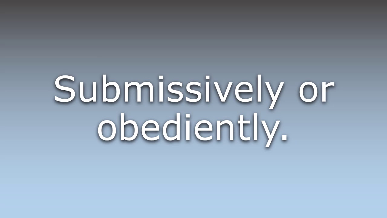 What does Docilely mean? - YouTube