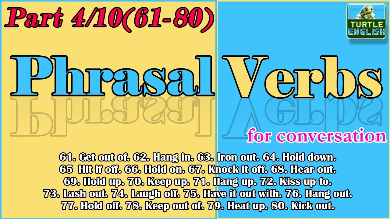 "Learn English: Phrasal Verbs With This Complete Guide" - Part 4/10 ...