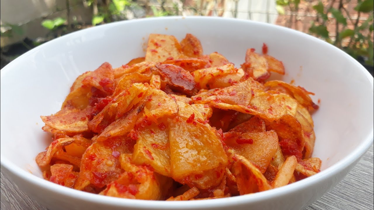 RESEP KENTANG GORENG CABE MERAH - YouTube