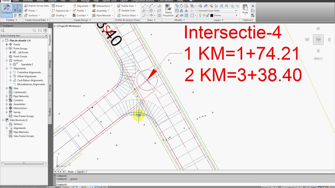 AUTOCAD tutorial for road part 3 - YouTube