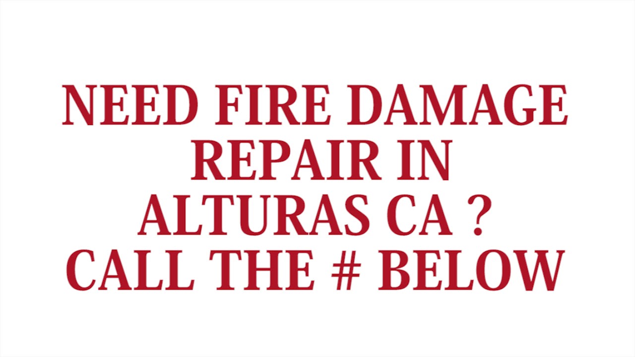 Alturas California Fire Damage Repair - YouTube