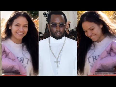 SMILEY! Cassie seen for the FIRST time since settling lawsuit with ...