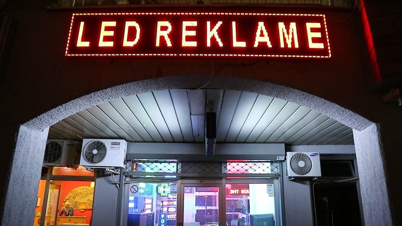 Svetleće led i 3D reklame - YouTube