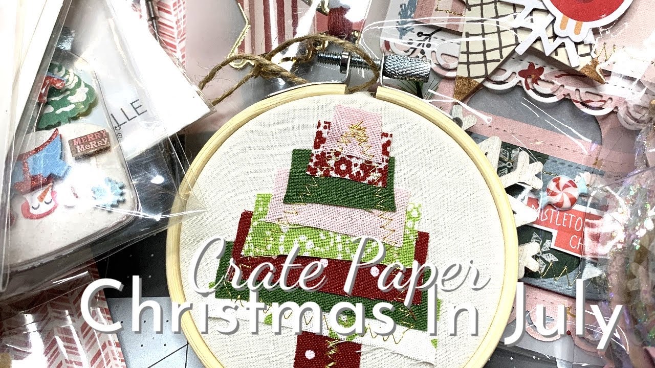 Christmas in July!! Crate Paper Collections - Using up my stash!! - YouTube