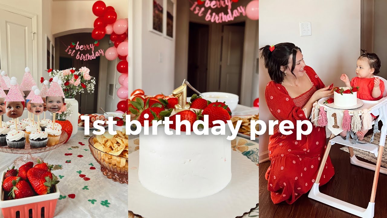 PLAN MY DAUGHTER'S FIRST BIRTHDAY WITH ME | berry first birthday - YouTube
