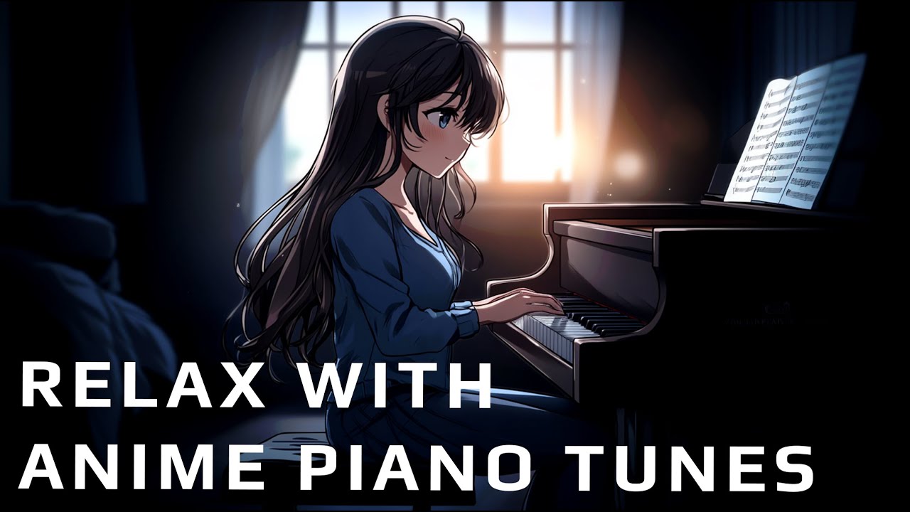 Relaxing Anime Piano Music for Stress Relief and Sleep - YouTube