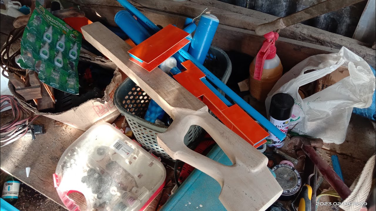 PVC toygun for Tiksay fishing ( Bullpup and Tactical ) - YouTube