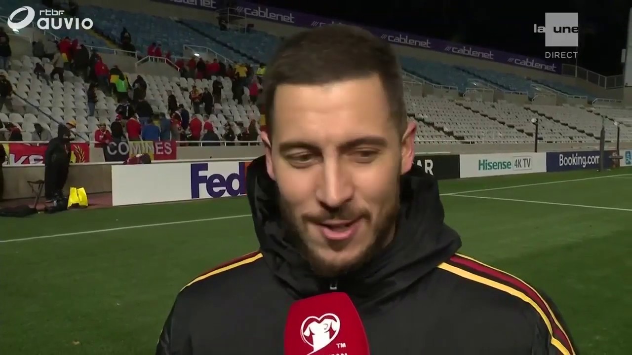 Eden Hazard "Nous voulons nous qualifier le plus vite possible" (French ...