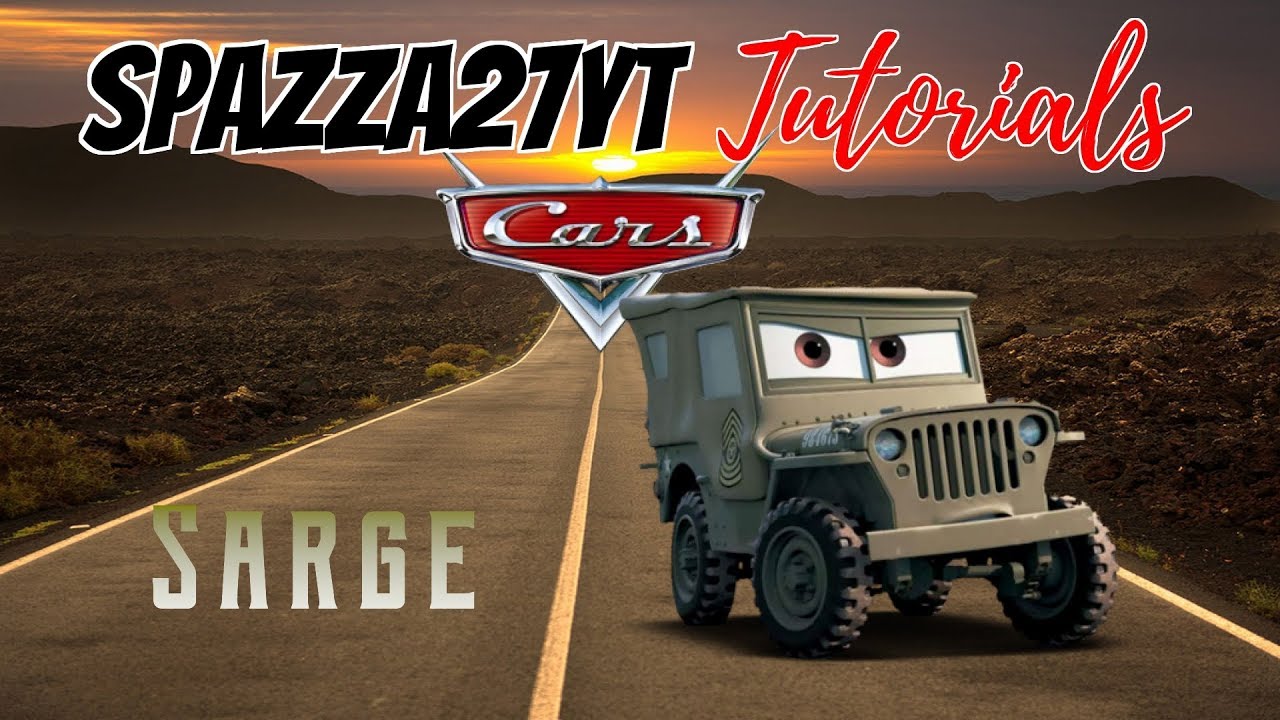 Minecraft Disney Pixar Cars Sarge Tutorial - YouTube