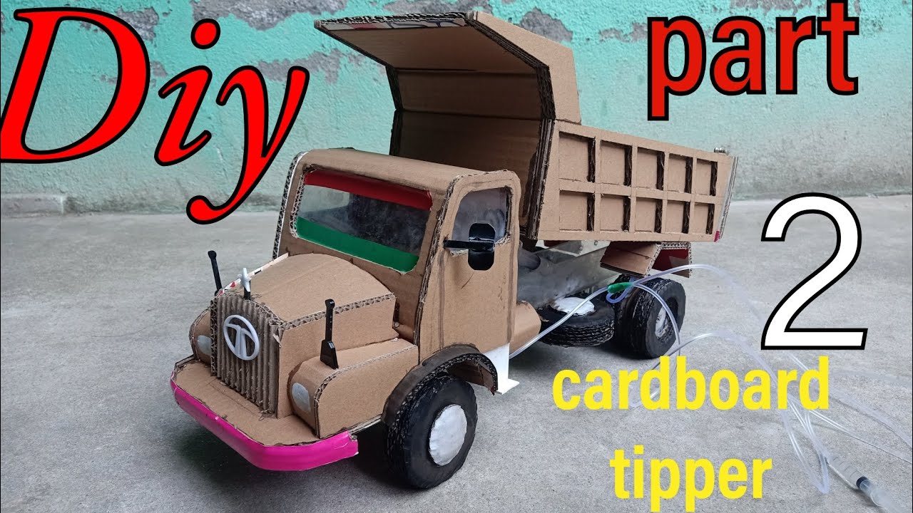 how to make hydraulic tipper with syringe|home made tipper truck|how to ...