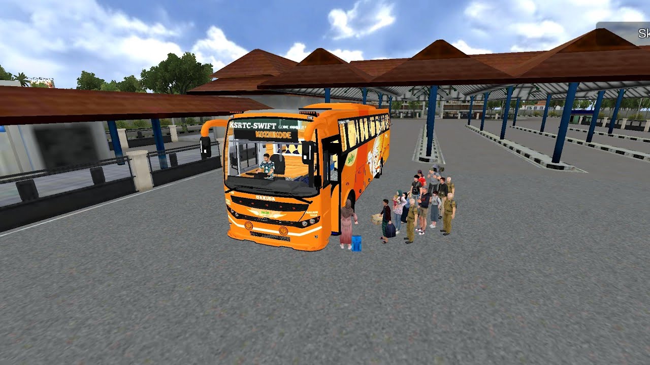 Driving ksrtc swift garuda bus😮in bus simulator indonesia - YouTube
