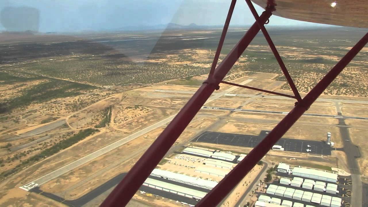 Cessna 120 flying over Ryan Airfield, Tucson, AZ - YouTube