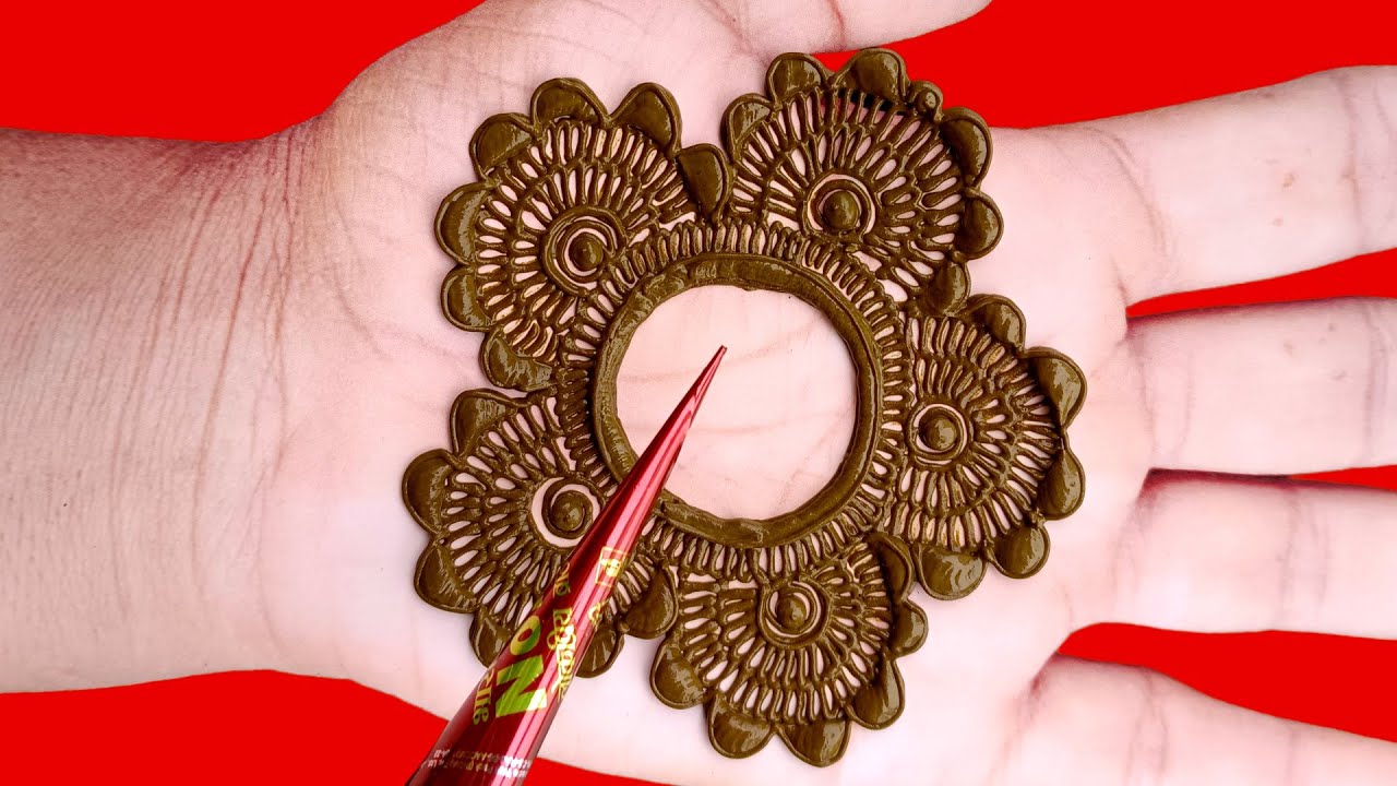 Easy mehndi//cone designs//mehandi kaise lagate hai//laga do//mehandi ...