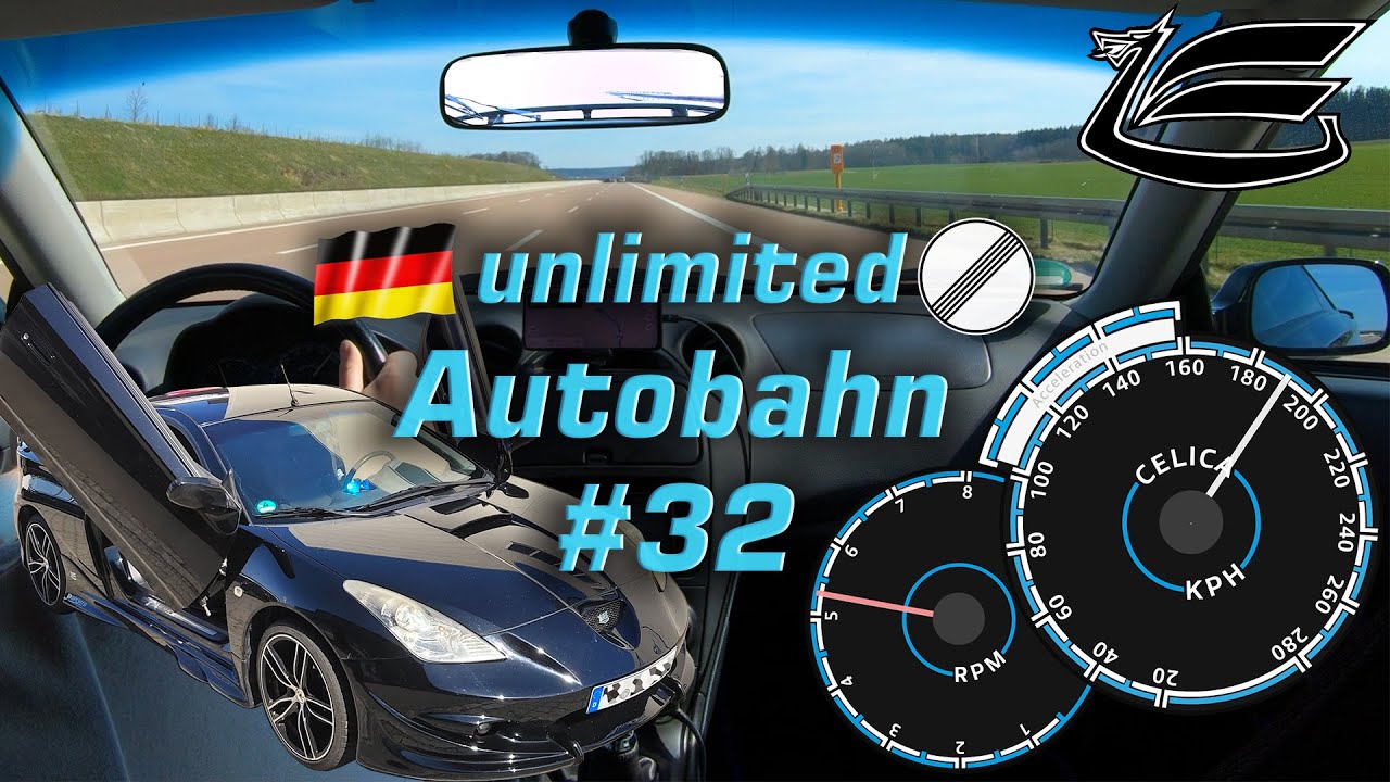 Long Unlimited Autobahn #32 - VMAX in a slow car: Celica T23 [3k60 ...