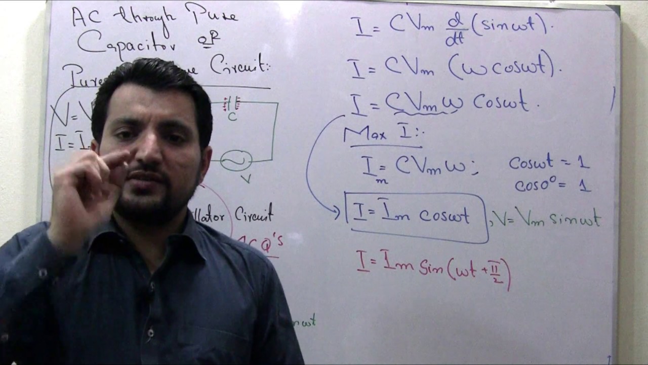 AC Through Pure Capacitor || 2nd year || AC circuit || Lec#06 - YouTube