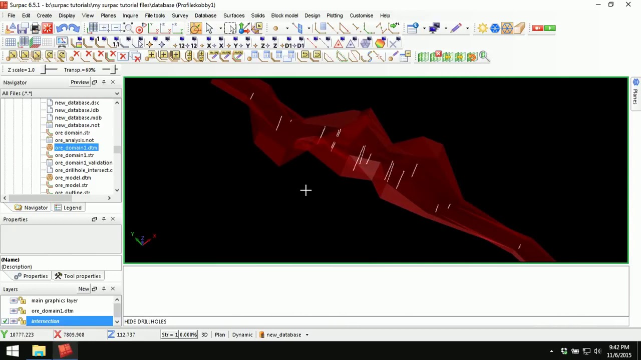 Surpac Tutorials Lesson 7 Drillholes and Ore Analysis Intersections ...
